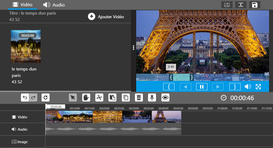 L'éditeur vidéo en ligne Empreinte, un outil simple, puissant et intuitif